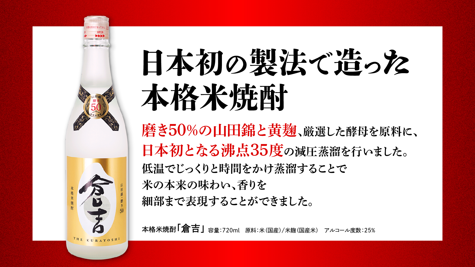 Premium Rice Shochu "The Kurayoshi" Wins Gold at the Global Spirits ...